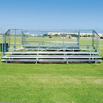 21′ Stationary Aluminum Bleachers (4 Rows) – Voomia