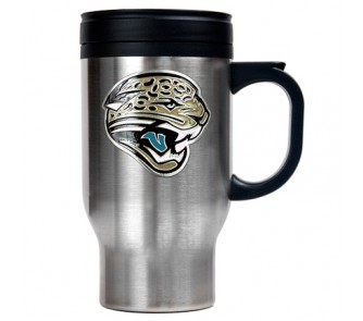 Jacksonville Jaguars 16 oz. Stainless Steel Travel Mug - OnlineSports.com