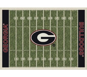 Georgia Bulldogs 5' 4" x 7' 8" NCAA Home Field Area Rug - OnlineSports.com