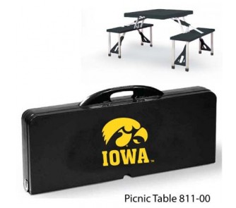Iowa Hawkeyes Portable Folding Table and Seats - OnlineSports.com