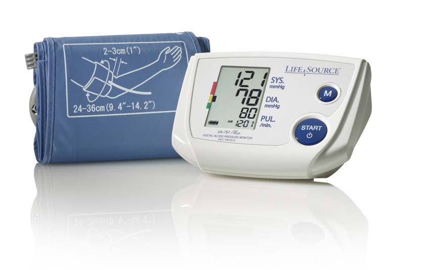 LifeSource One Step Automatic Inflate Blood Pressure Monitor (Small ...