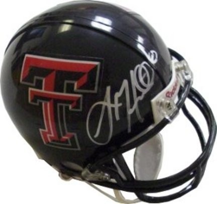 Graham Harrell Autographed Texas Tech Red Raiders Replica Mini Football ...