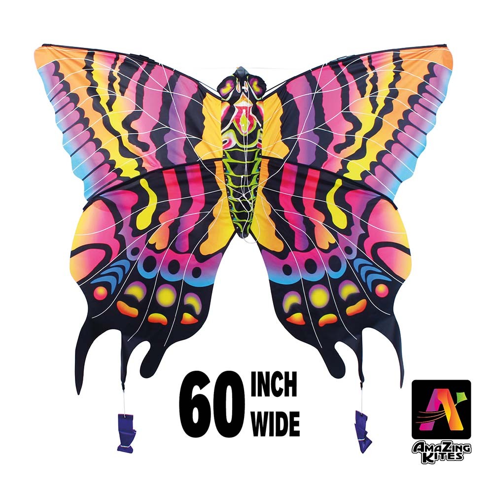 3D Nylon Butterfly Kite with 60" Wingspan (5 ft) by AmaZing Kites ...