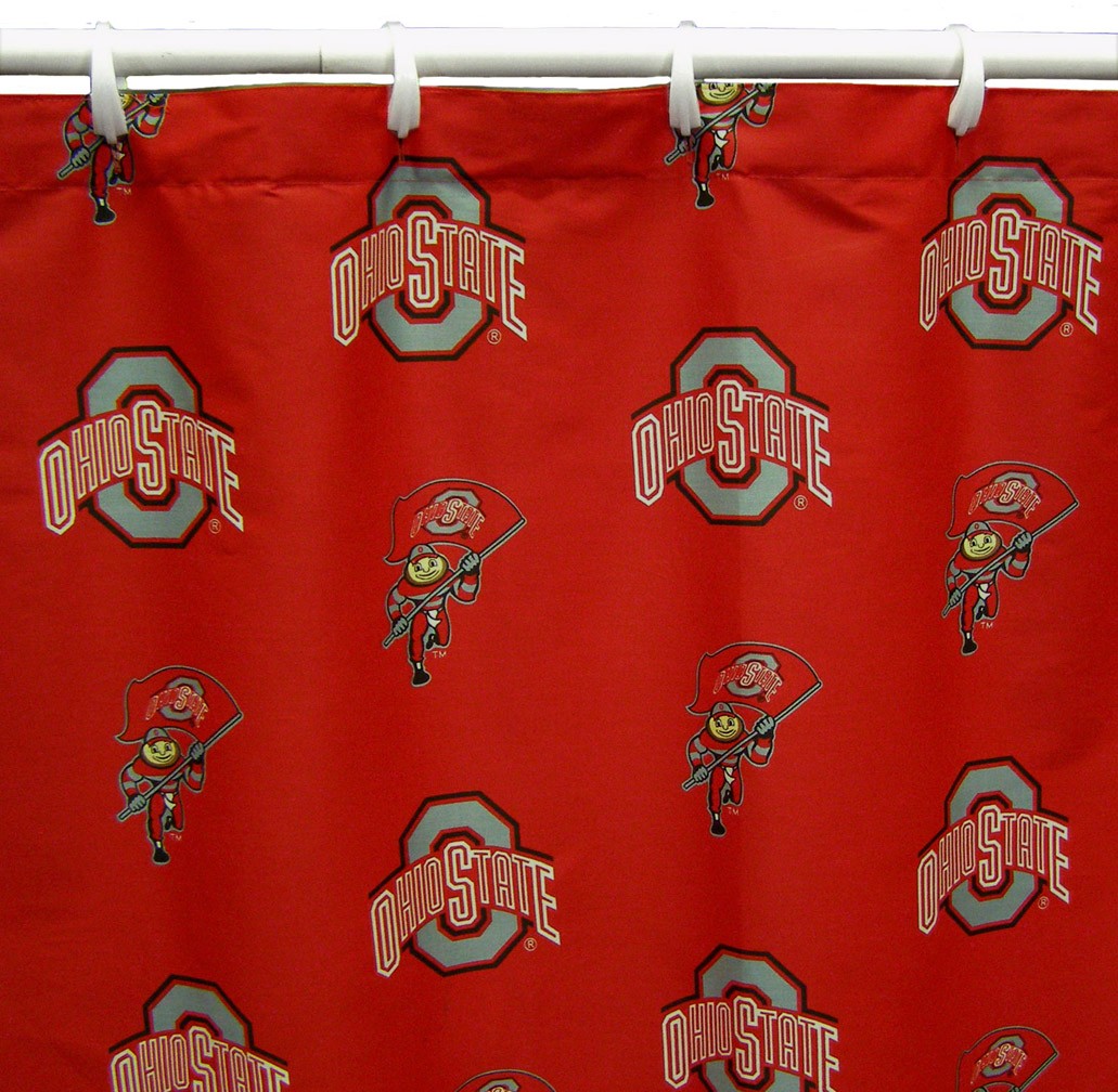 Ohio State Buckeyes 70" x 72" Printed Shower Curtain - OnlineSports.com