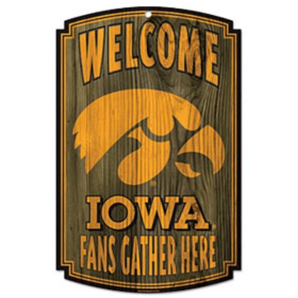 Iowa Hawkeyes Wood Sign - OnlineSports.com