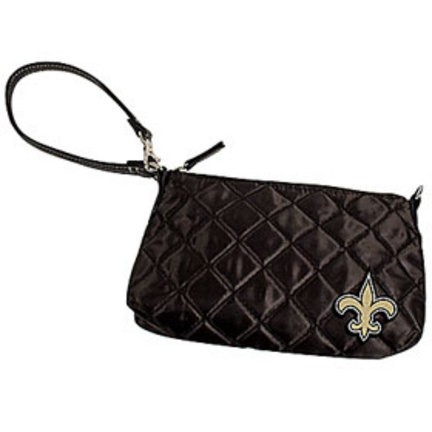 New Orleans Saints Quilted Wristlet Purse - OnlineSports.com