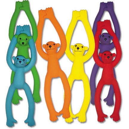 6 Color Rubber Monkeys - OnlineSports.com