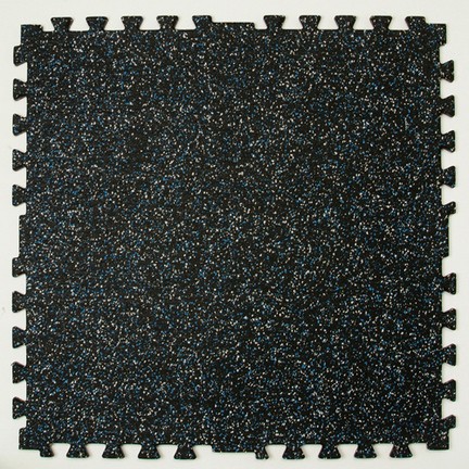 28.5" x 28.5" x 3/8" Zip-Tile Flooring (Black) - OnlineSports.com