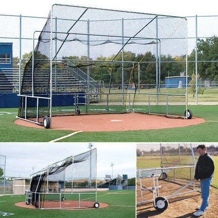 Portable Baseball Batting Cage (18' W x 12' D x 14' H) - OnlineSports.com