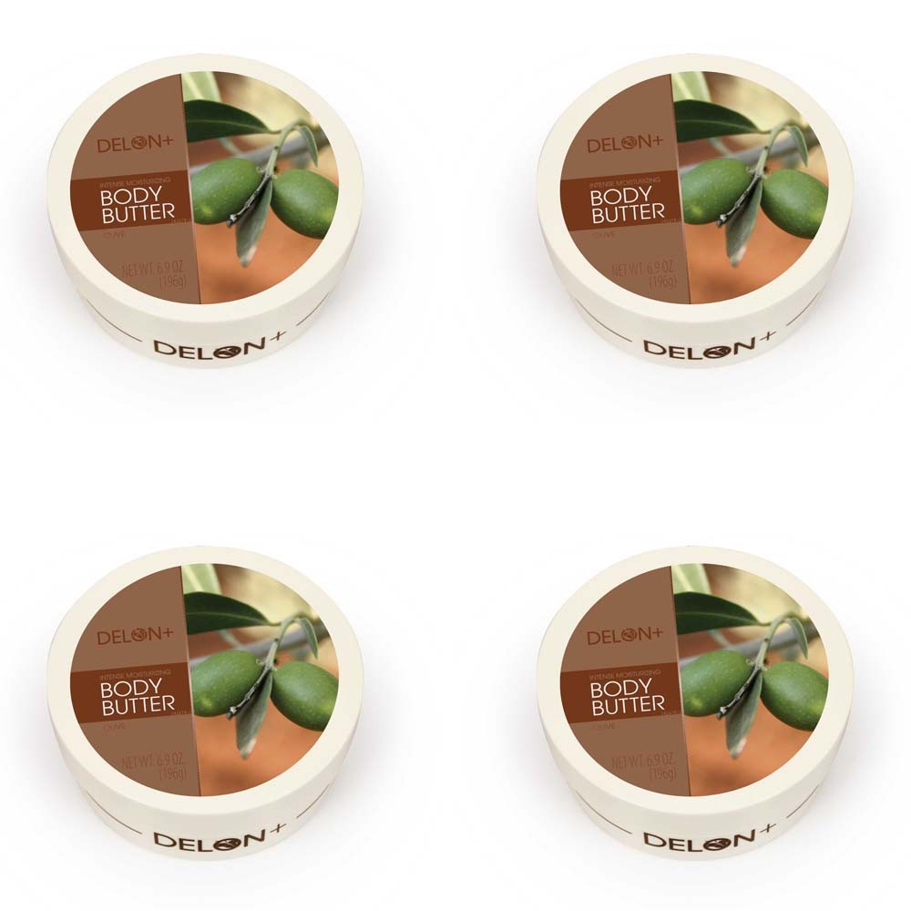 Delon+ Intense Moisturizing Olive Body Butter (4-pack of 6.9oz Jars ...