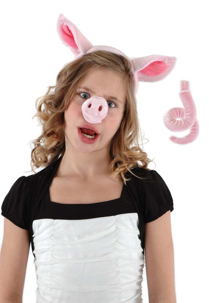 Pig Costume Set (Nose / Ears / Tail) - OnlineSports.com