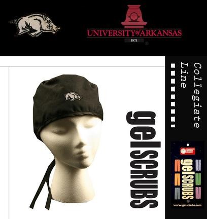 Arkansas Razorbacks Scrub Style Cap from Gelscrubs (with Running Hog ...