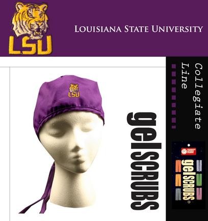 Louisiana State (LSU) Tigers Scrub Style Cap from GelScrubs (with Tiger ...