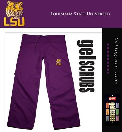 Louisiana State (LSU) Tigers Scrub Style Pant from GelScrubs (with ...