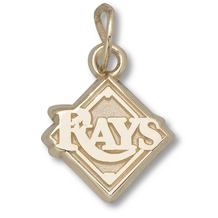 Tampa Bay Rays 3/8" New "Rays" Logo Charm - 10KT Gold Jewelry ...