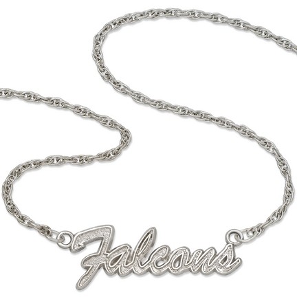 Atlanta Falcons "Falcons" Sterling Silver Script Necklace ...