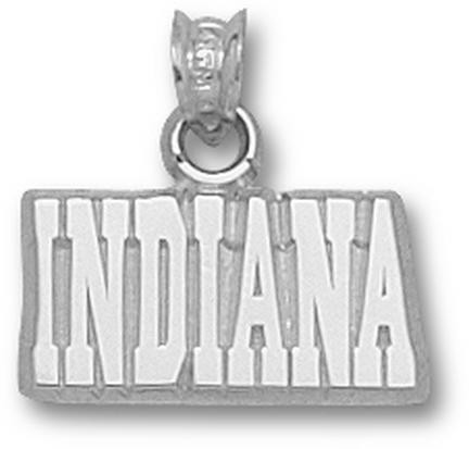 Indiana Hoosiers "Indiana" 3/8" Pendant - Sterling Silver Jewelry ...