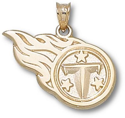 Tennessee Titans 5/8" "Fireball Logo" Pendant - 10KT Gold Jewelry ...