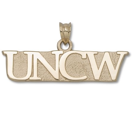 North Carolina (Wilmington) Seahawks 3/8" "UNCW" Pendant - 14KT Gold ...
