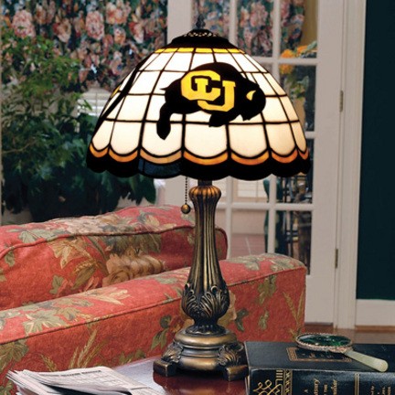 Colorado Buffaloes Stained Glass Table Lamp - OnlineSports.com