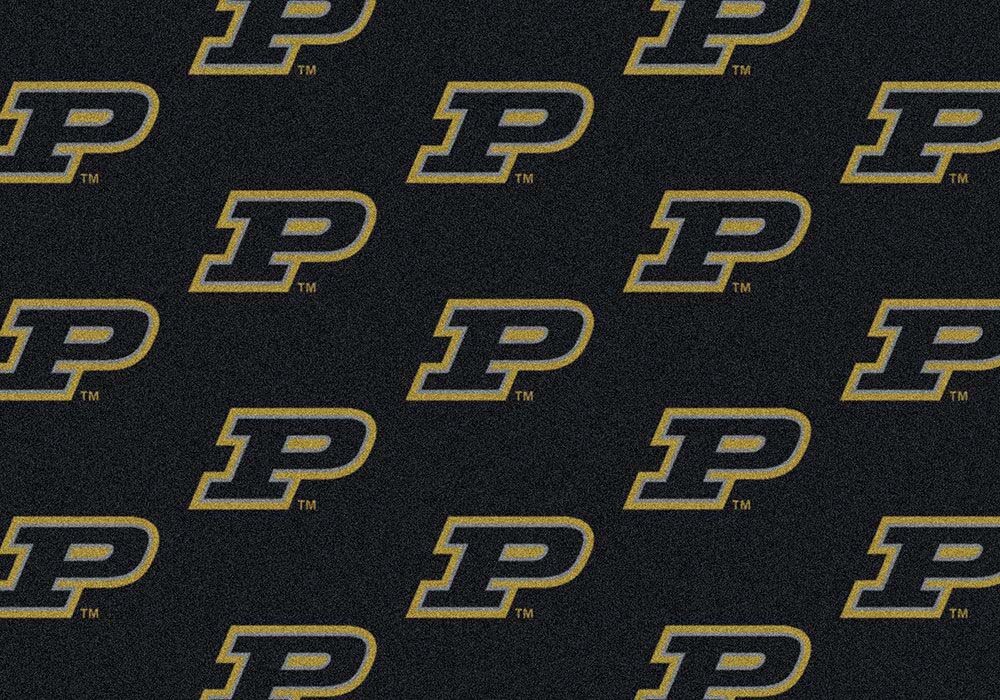 Purdue Boilermakers 5' 4" x 7' 8" Team Repeat Area Rug - OnlineSports.com