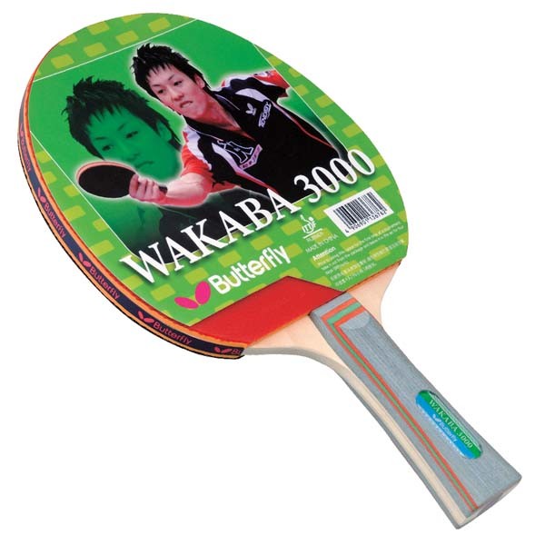 Butterfly Wakaba 3000 Shakehand Table Tennis Paddle - OnlineSports.com