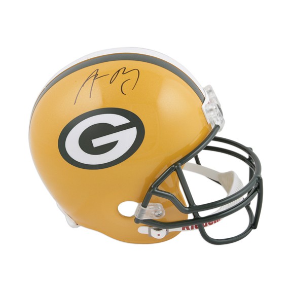 Aaron Rodgers Green Bay Packers Autographed Pro-Line Riddell Replica ...