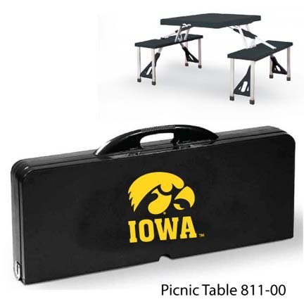 Iowa Hawkeyes Portable Folding Table and Seats - OnlineSports.com