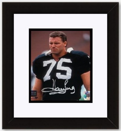 Howie Long Autographed Raiders 8" x 10" "No Helmet" Custom Framed ...
