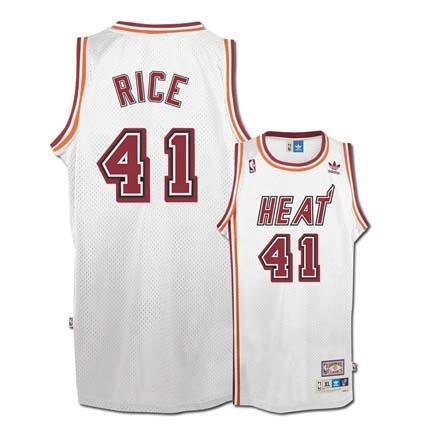 Glen Rice Miami Heat #41 Retro Swingman Adidas NBA Basketball Jersey ...