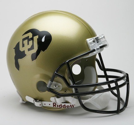 Colorado Buffaloes NCAA Pro Line Authentic Full Size Football Helmet ...