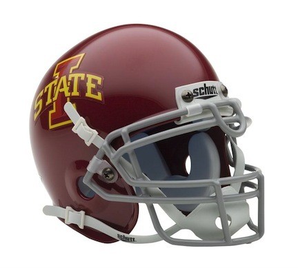 Iowa State Cyclones NCAA Mini Authentic Football Helmet from Schutt ...