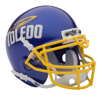 Toledo Rockets NCAA Mini Authentic Football Helmet From Schutt ...