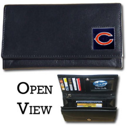 Chicago Bears Women's Leather Wallet - OnlineSports.com