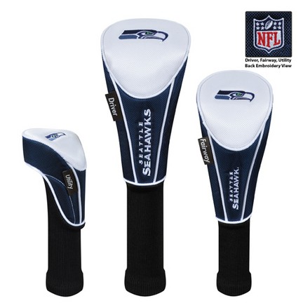 Seattle Seahawks Nylon Golf Club Headcover (Set of 3) - OnlineSports.com