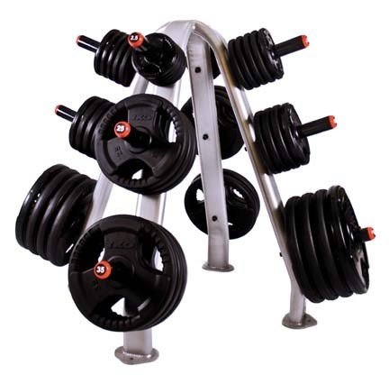 Commercial Weight Plate Rack (Silver Metallic) from TKO Sports ...