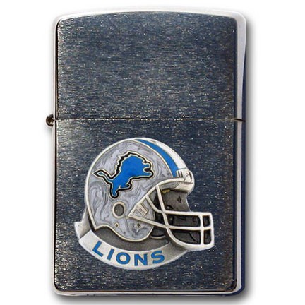 Detroit Lions Zippo Lighter with Helmet Emblem - OnlineSports.com