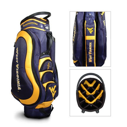 West Virginia Mountaineers Medalist Cart Golf Bag - OnlineSports.com