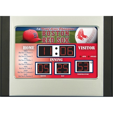 Boston Red Sox Scoreboard Desk Clock - OnlineSports.com
