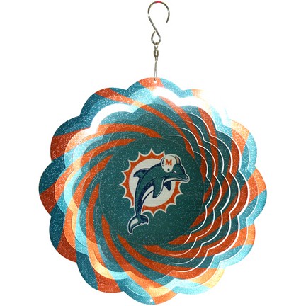 Miami Dolphins Geo Wind Spinner - OnlineSports.com