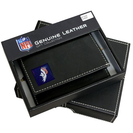 Denver Broncos Leather BiFold Wallet - OnlineSports.com