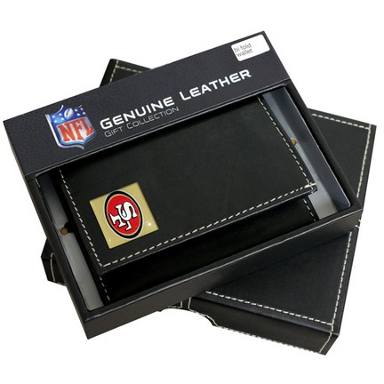 San Francisco 49ers Leather BiFold Wallet - OnlineSports.com