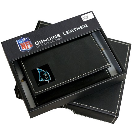 Carolina Panthers Leather BiFold Wallet - OnlineSports.com