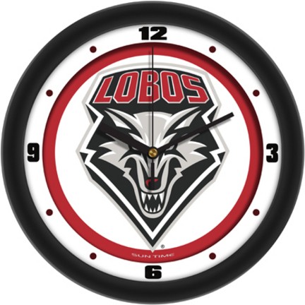 New Mexico Lobos Traditional 12" Wall Clock - OnlineSports.com