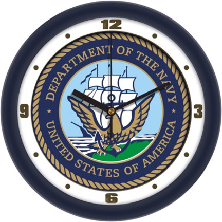 US Navy 12" Dimension Wall Clock - OnlineSports.com