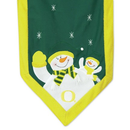 Oregon Ducks NCAA 72" x 15" Snowman Table Runner - OnlineSports.com
