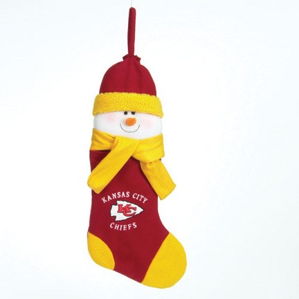 Kansas City Chiefs 22" Snowman Stocking - OnlineSports.com