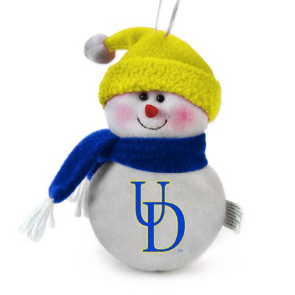 Delaware Blue Hens 6" Team Snowman Plush Ornament (Set of 3 ...