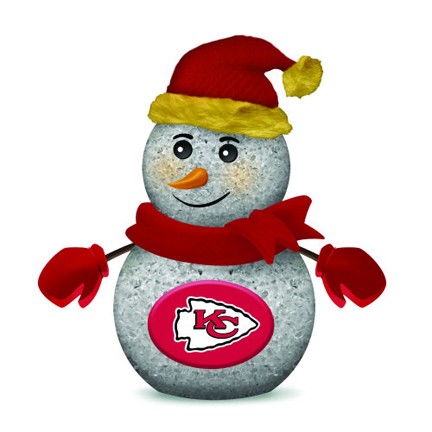 Kansas City Chiefs 4" Light-Up Tabletop Snowman (Set of 4 ...