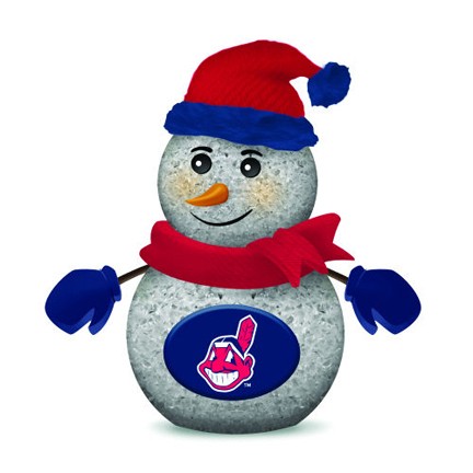 Cleveland Indians 4" Light-Up Tabletop Snowman (Set of 4 ...
